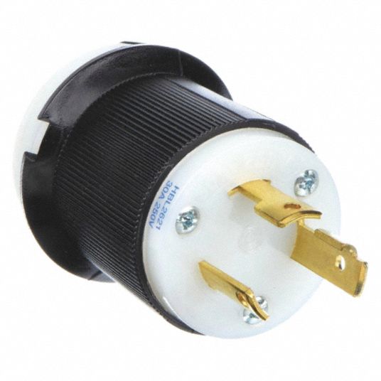 L6-30P, 250V AC, Locking Plug - 5A087|HBL2621 - Grainger