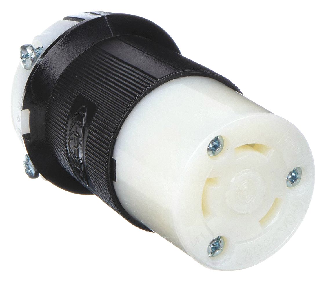 HUBBELL WIRING DEVICE-KELLEMS, 30, L6-30R, Locking Connector - 5A088 ...