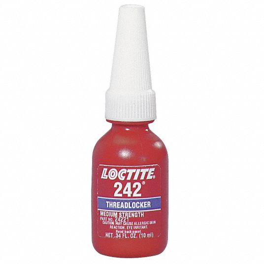 LOCTITE, 242, Blue, Medium-Strength Threadlocker - 5A228|135354 - Grainger