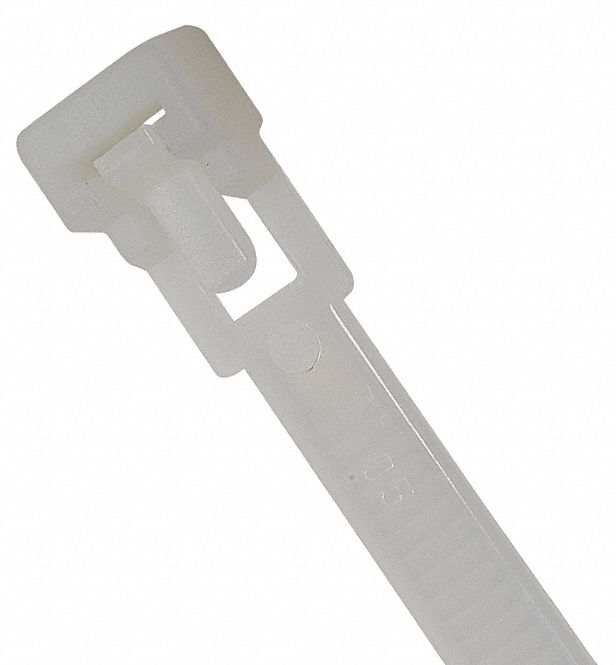 POWER FIRST CABLE TIE, 12 IN L, NATURAL, MAX 3 3/16 IN BUNDLE DIA, 50 ...
