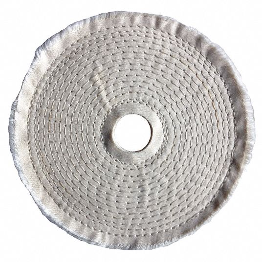 Cotton, Spiral Sewn, Buffing Wheel - 5A724|5A724 - Grainger