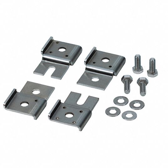 RITTAL Mounting Kit, 316L Stainless Steel, Brushed Finish, For Use With ...