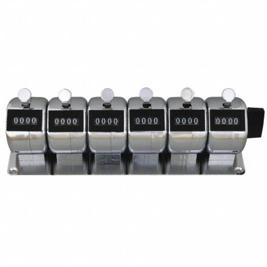 Counter, Number of Digits 4, Base Mounting, Mechanical - Grainger