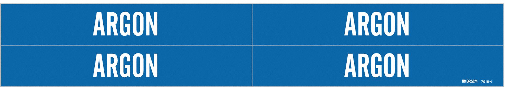 Argon, Blue, Pipe Marker - 5ACG2|7016-4 - Grainger