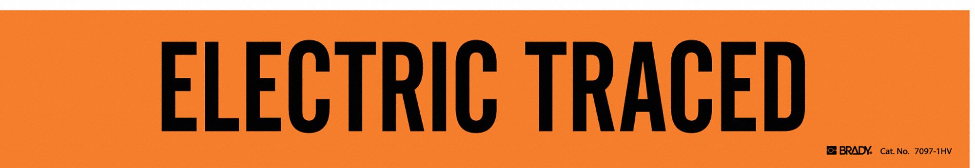 Electric Traced, Orange, Pipe Marker - 5ACX9|7097-1HV - Grainger