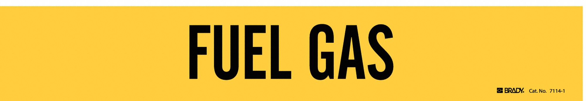 Fuel Gas, Yellow, Pipe Marker - 5ACZ6|7114-1 - Grainger
