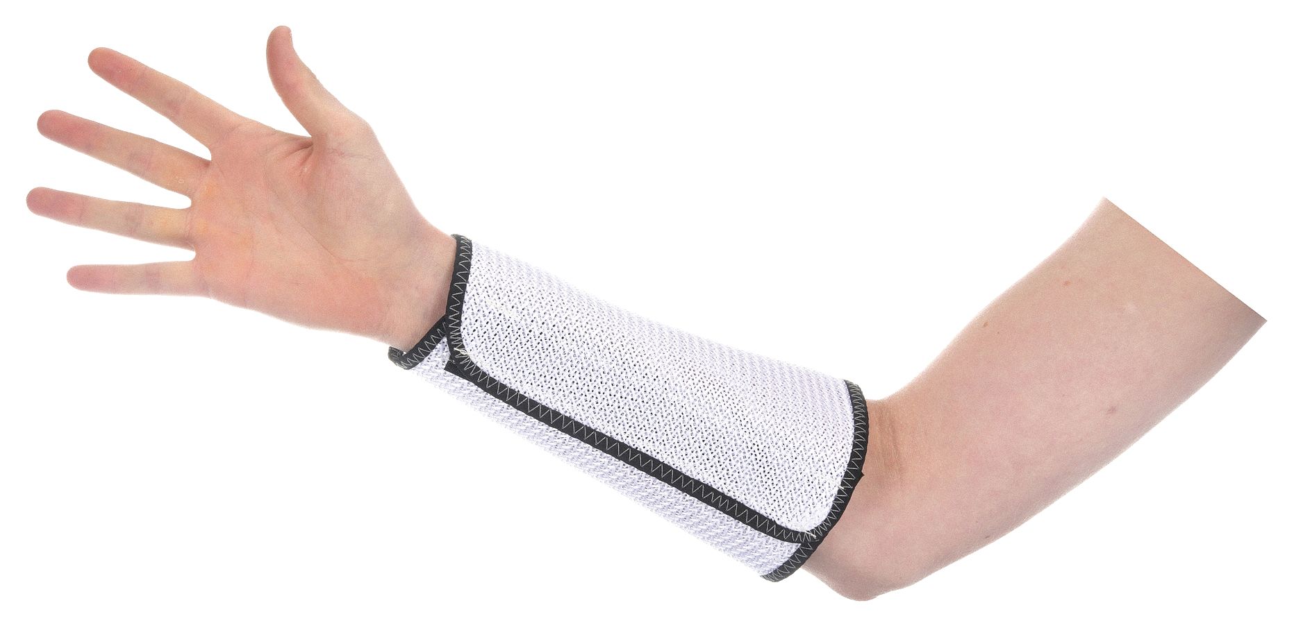 STEEL GRIP, ANSI/ISEA Cut Level 2, White, Cut-Resistant Sleeves - 5AD68|CN820-9-S - Grainger