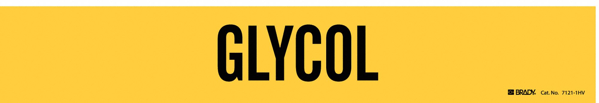 Glycol, Yellow, Pipe Marker - 5ADC1|7121-1HV - Grainger