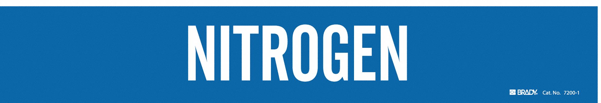 Nitrogen, Blue, Pipe Marker - 5ADK3|7200-1 - Grainger