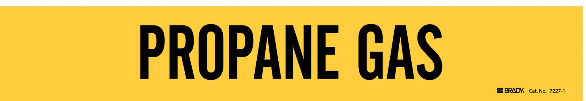 Propane Gas, Yellow, Pipe Marker - 5ADP8|7227-1 - Grainger