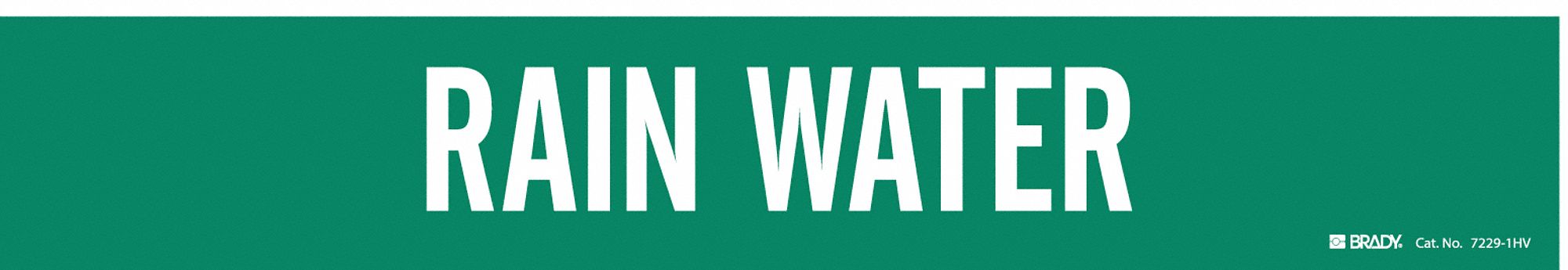 Rain Water, Green, Pipe Marker - 5ADR3|7229-1HV - Grainger