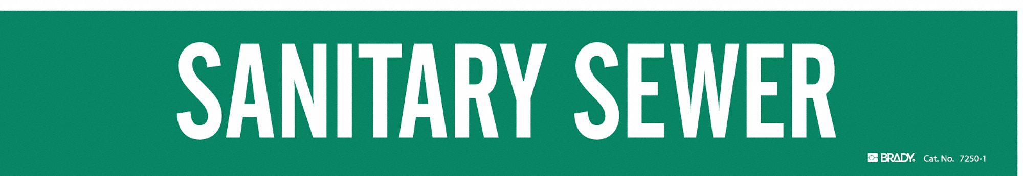 Sanitary Sewer, Green, Pipe Marker - 5ADU9|7250-1 - Grainger