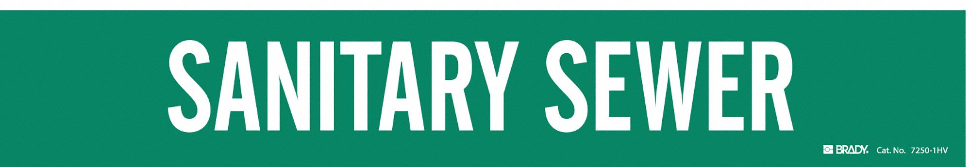 Sanitary Sewer, Green, Pipe Marker - 5ADV0|7250-1HV - Grainger