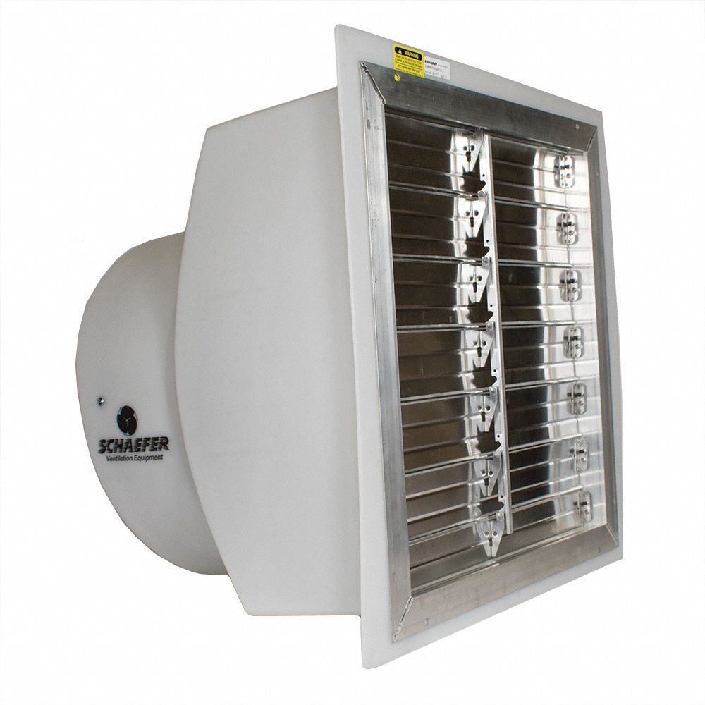 SCHAEFER Agricultural Exhaust Fan: Direct Drive, 24 in Blade, 1/2 hp ...