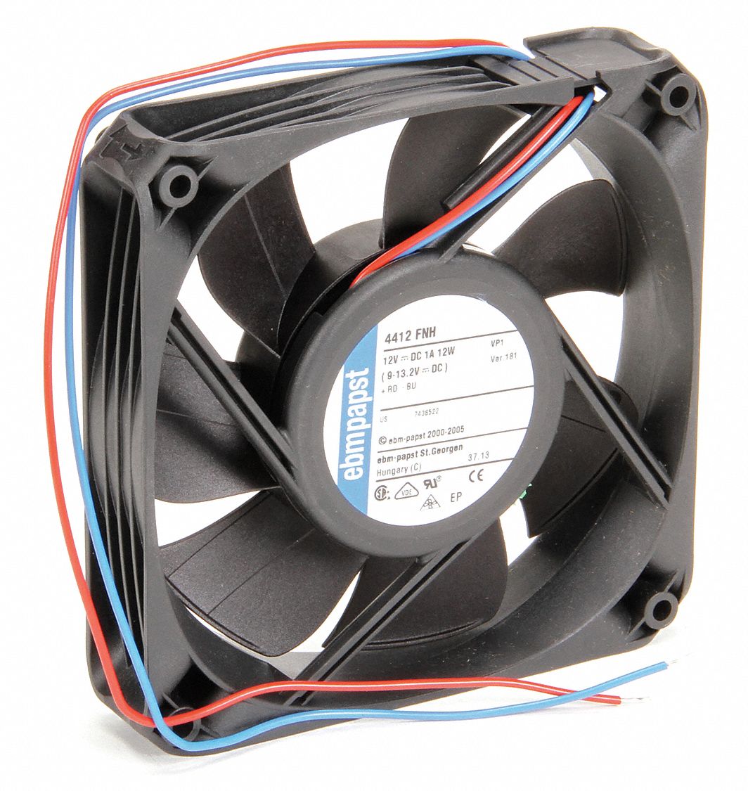 EBM-PAPST, 4 11/16 in Ht, 1 in Dp, Standard Square Axial Fan - 5AFZ9 ...