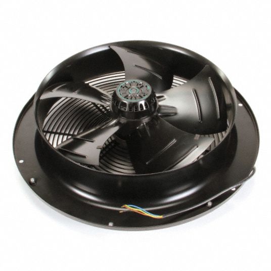 EBM-PAPST Standard Round Axial Fan: 20 3/4 in Dia, 4 3/4 in Dp, 2910 ...