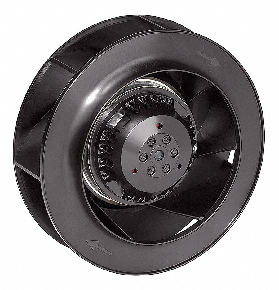 EBM-PAPST MOTORIZED IMPELLER, 230V AC, 75 W, 2¾ IN D, 7½ IN DIA, 60 HZ ...