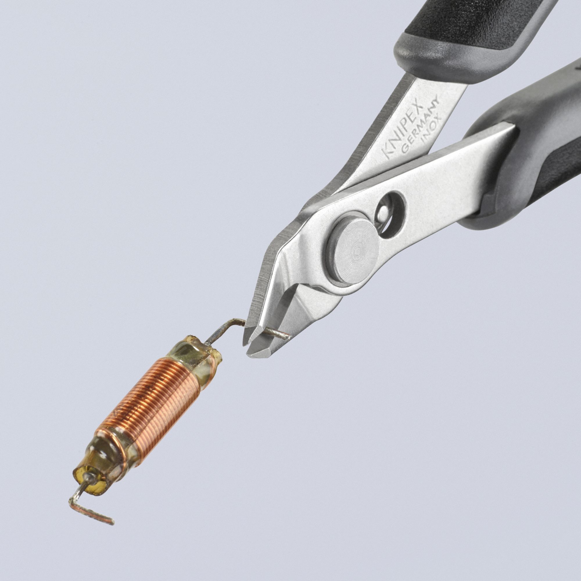 KNIPEX Diagonal Cutting Plier: ESD-Safe, Flush, Pointed, 5 in Overall ...