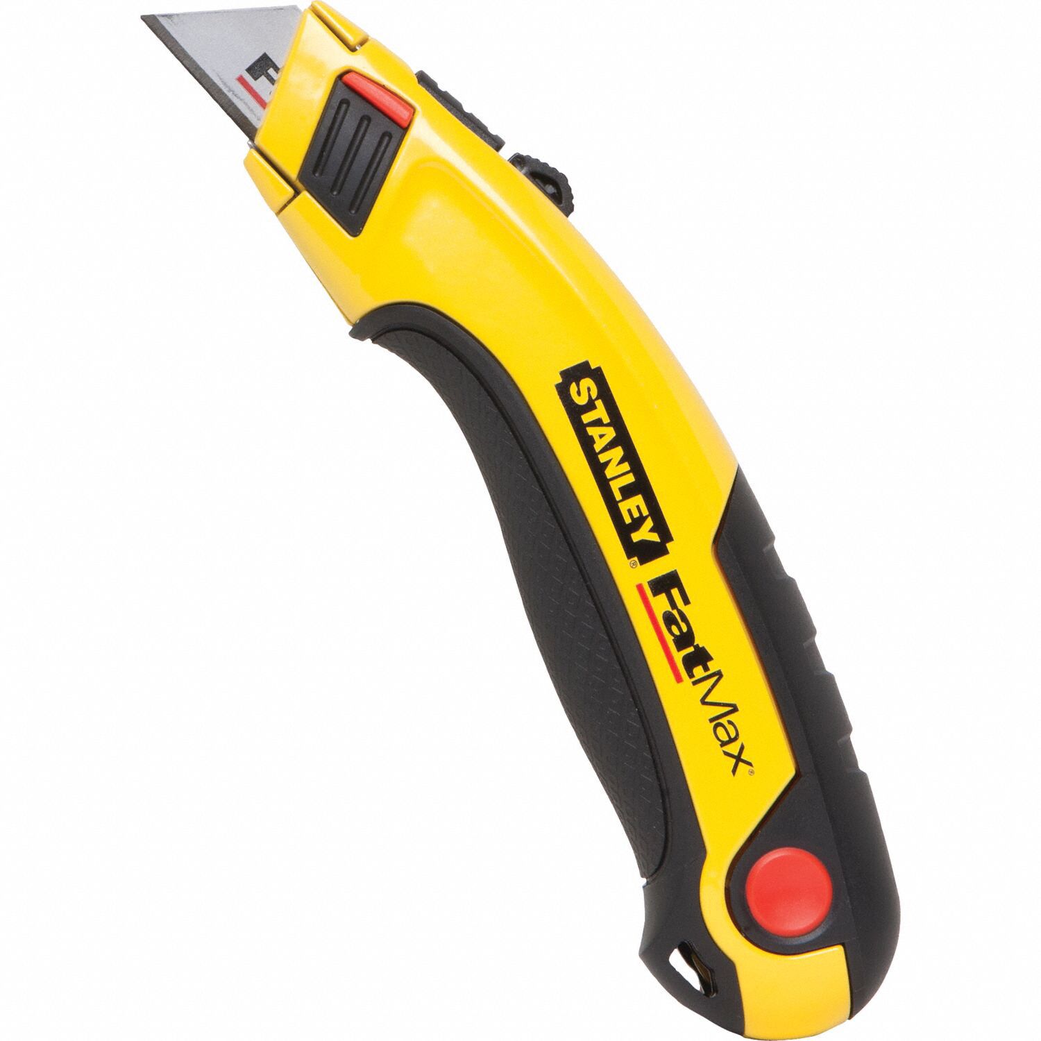 STANLEY Utility Knife: 6 1/2 in Overall Lg, Steel Std Tip, Rubberized ...