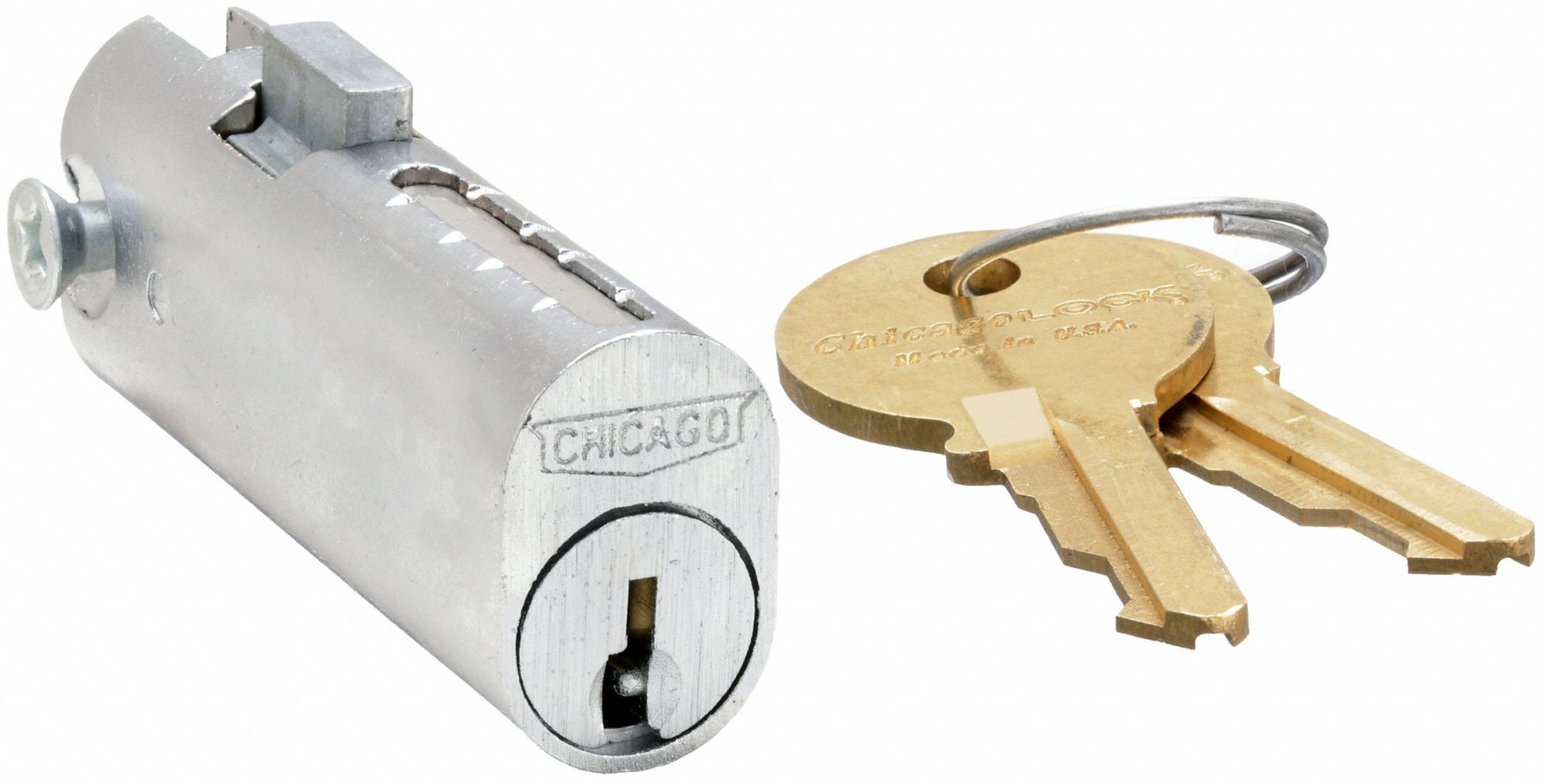COMPX CHICAGO File Cabinet Locks: Keyed Different, 3/4 in Mounting Hole ...