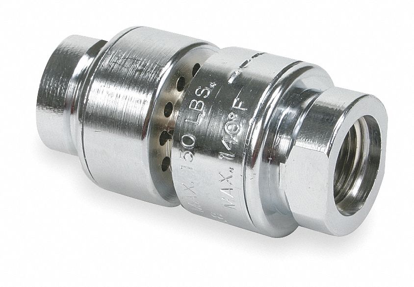 3/8 in x 1 1/4 in Lab Faucet Dual Check Vacuum Breaker, FNPT Connection ...