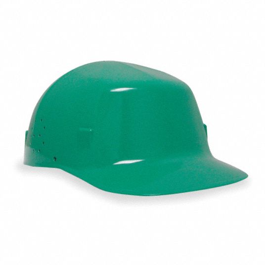 Vented Bump Cap, Green, Fits Hat Size One Size Fits Most - Grainger