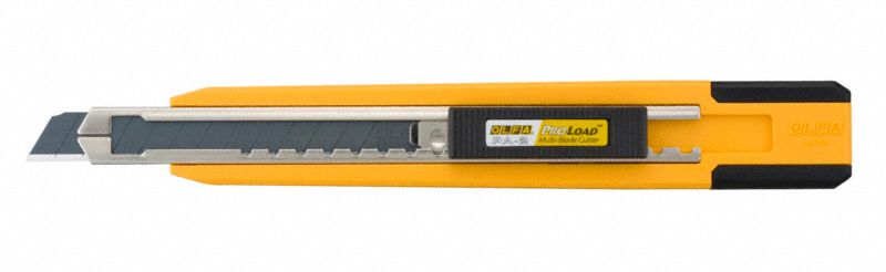 OLFA, 5 1/2 in Overall Lg, Plain, Snap-Off Utility Knife - 5AV40|PA-2 - Grainger