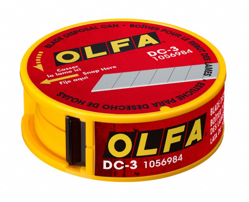 OLFA, Blade Disposal Can, Plastic, Blade Disposal Unit - 5AV41|DC-3 ...