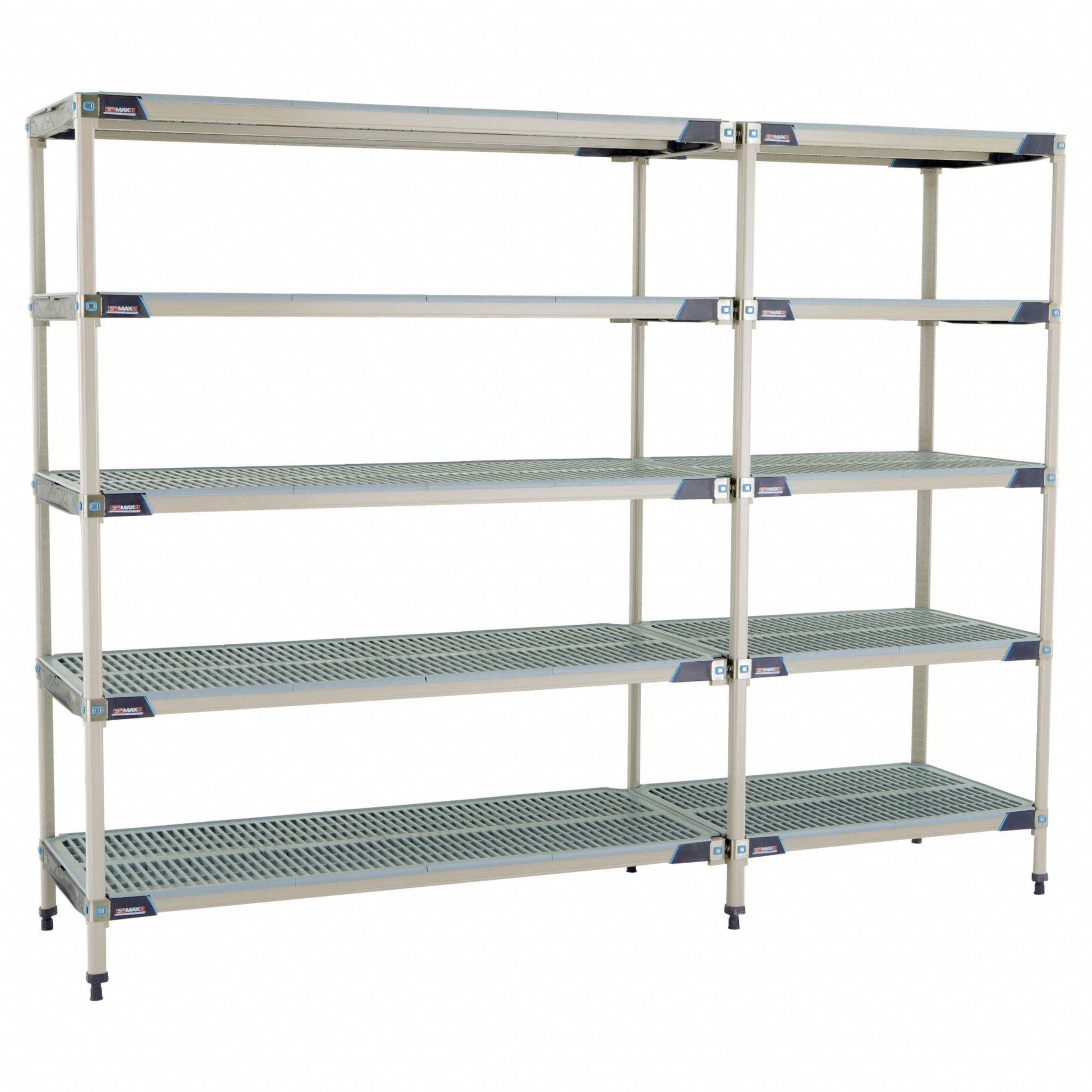 METRO, 24 in x 60 in, 74 in Overall Ht, Plastic Industrial Shelving ...