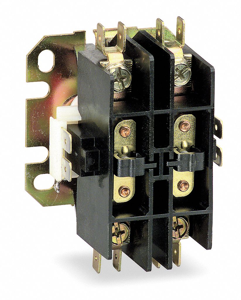 SQUARE D 208/240V AC Definite Purpose Contactor; No. of Poles 2, 20 ...
