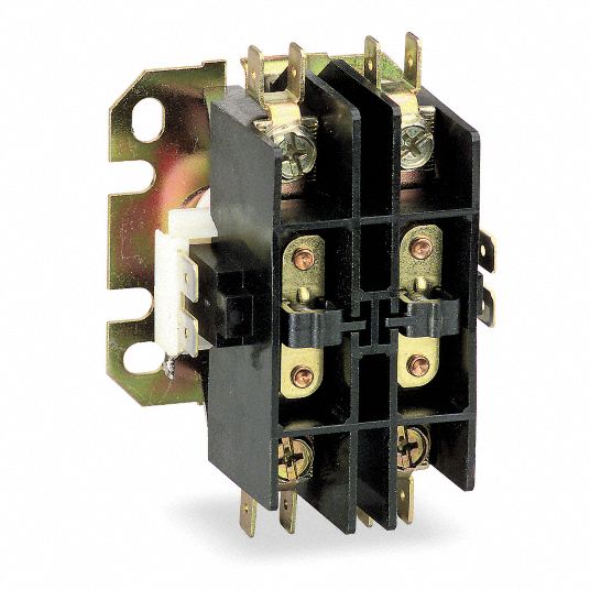 SQUARE D 120V AC Definite Purpose Contactor; No. of Poles 2, 25 Full ...