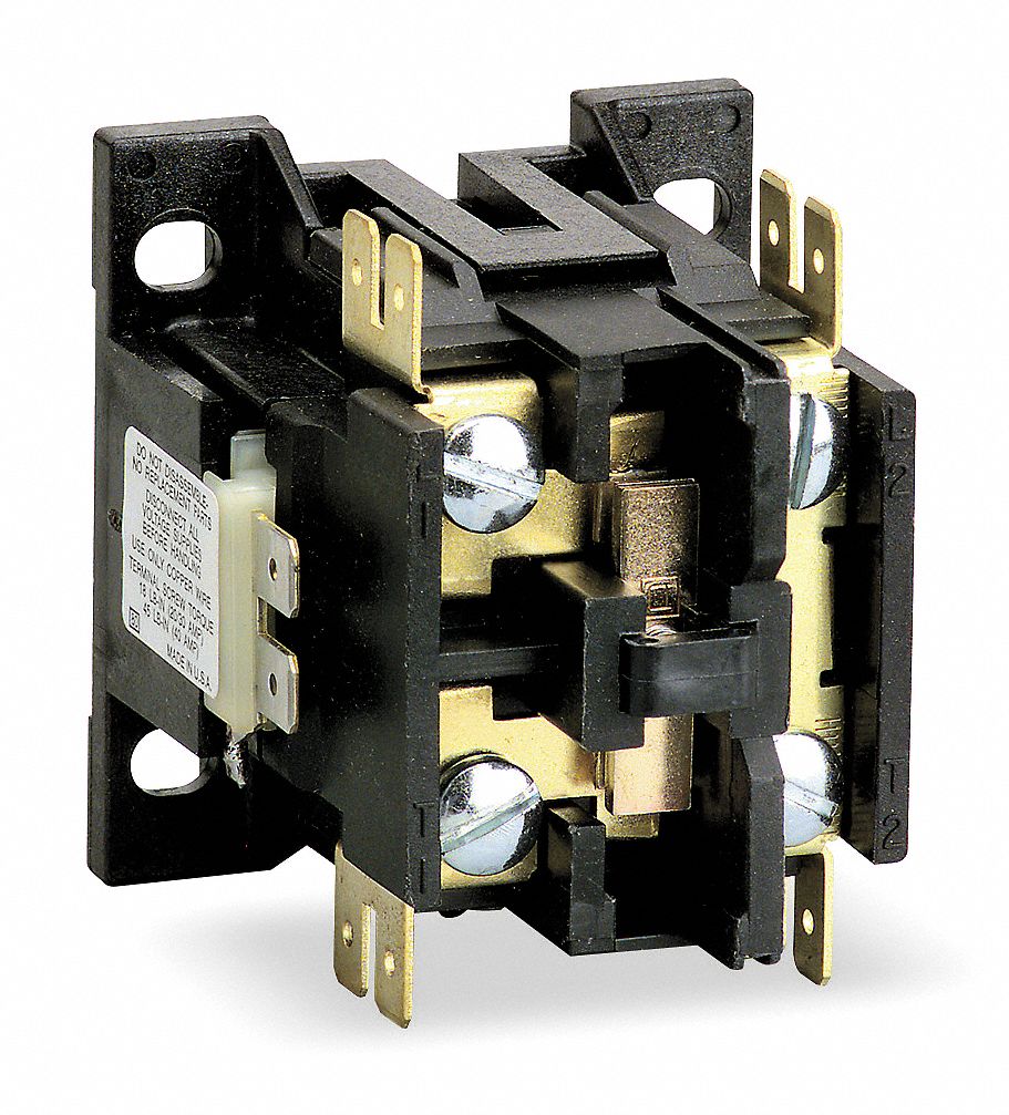 SQUARE D 24V AC Definite Purpose Contactor; No. of Poles 1+N, 30 Full ...