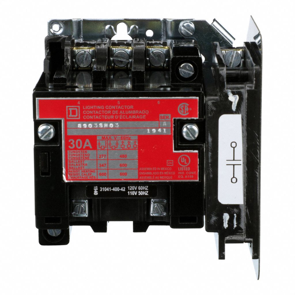 Square D 30a Lighting Contactor | Shelly Lighting