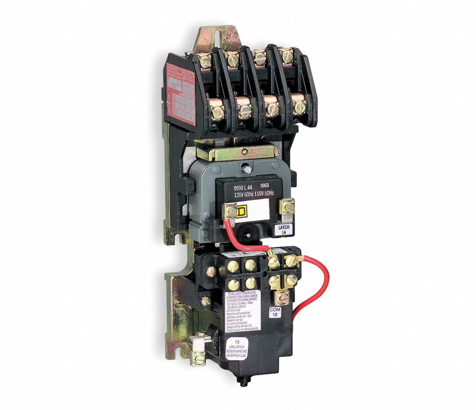 SQUARE D Contactor de iluminación, 277VCA, Número de Polos 12, Amperaje ...