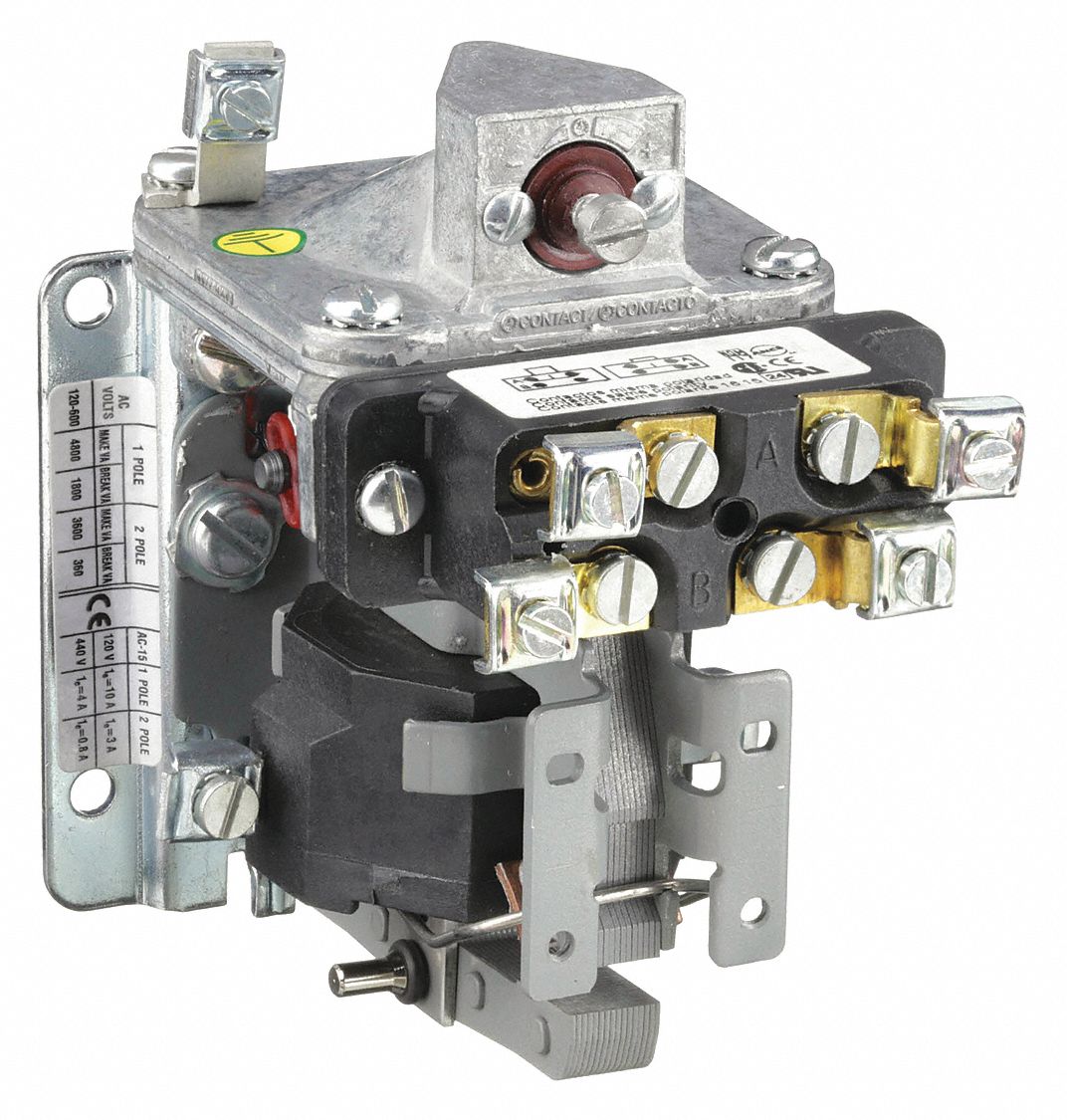 SQUARE D, Off Delay, 0.1 sec – 60 sec, Pneumatic Timer - 5B407 ...