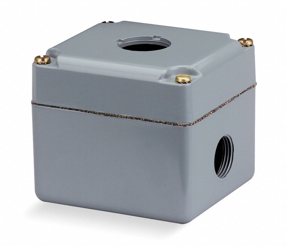 SCHNEIDER ELECTRIC Carcasa Botón d/Presión,Gris,An 3.63pulg - Carcasas ...