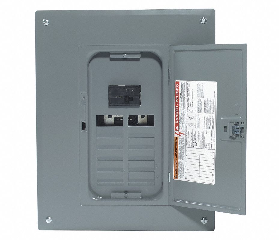 SQUARE D Carga Central, Interruptor de Circuito Principal, Convertible,125 Amperes,120/240VCA ...