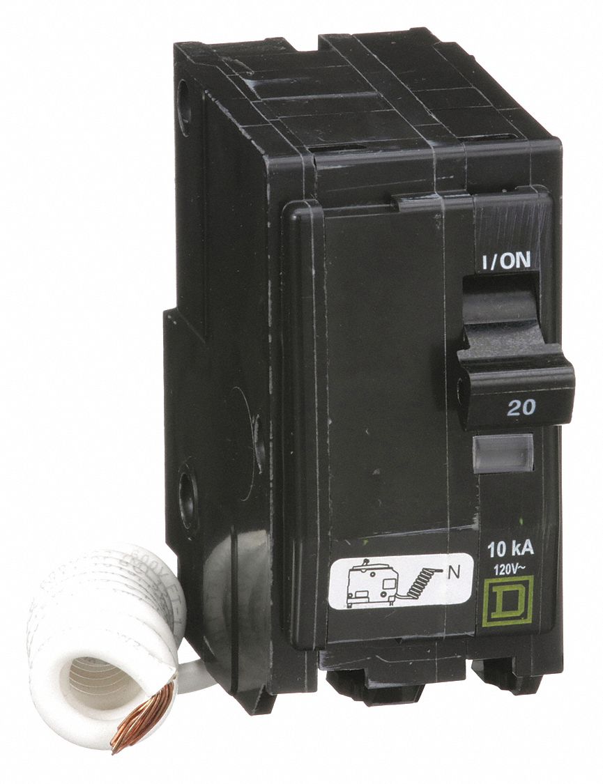SQUARE D, 20 A, 120V AC, Miniature Circuit Breaker - 5B740|QO220SWN ...