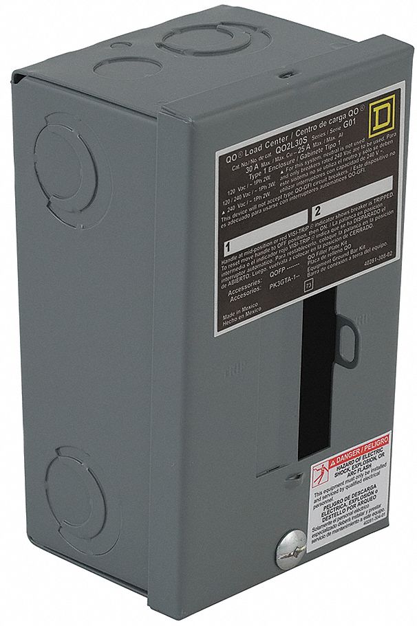 SCHNEIDER ELECTRIC Carga Central, Zapata Principal, Fija,30 Amperes,120/240VCA Voltaje,Número de ...