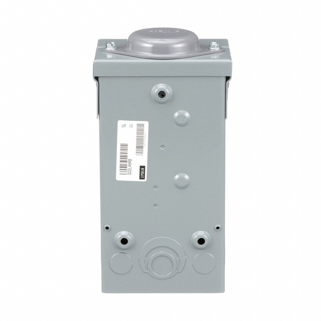 SQUARE D Load Center: 40 A Amps, 120/240V AC, 2 Spaces, 65kA, 0 Max. No ...