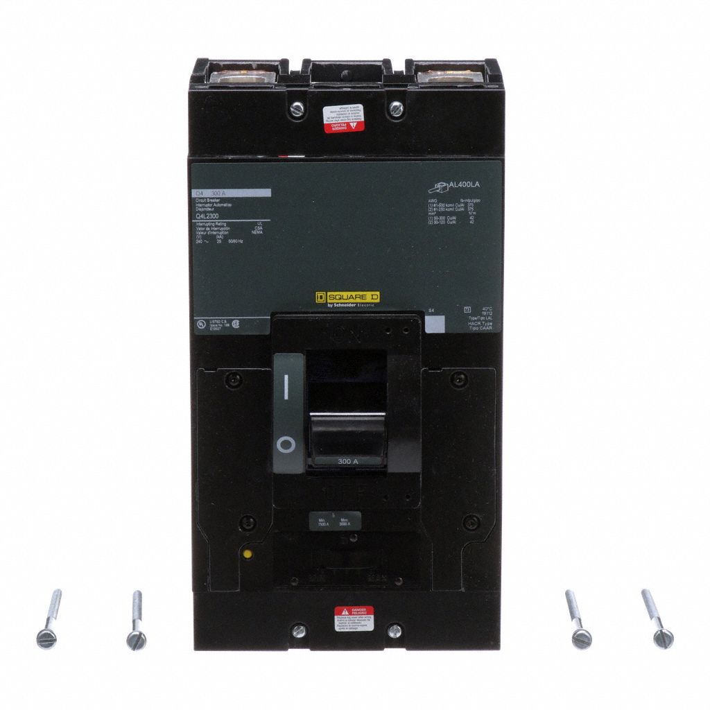 300 A Amps, 25kA at 120/240V AC, Molded Case Circuit Breaker - 5B960|Q4L2300 - Grainger