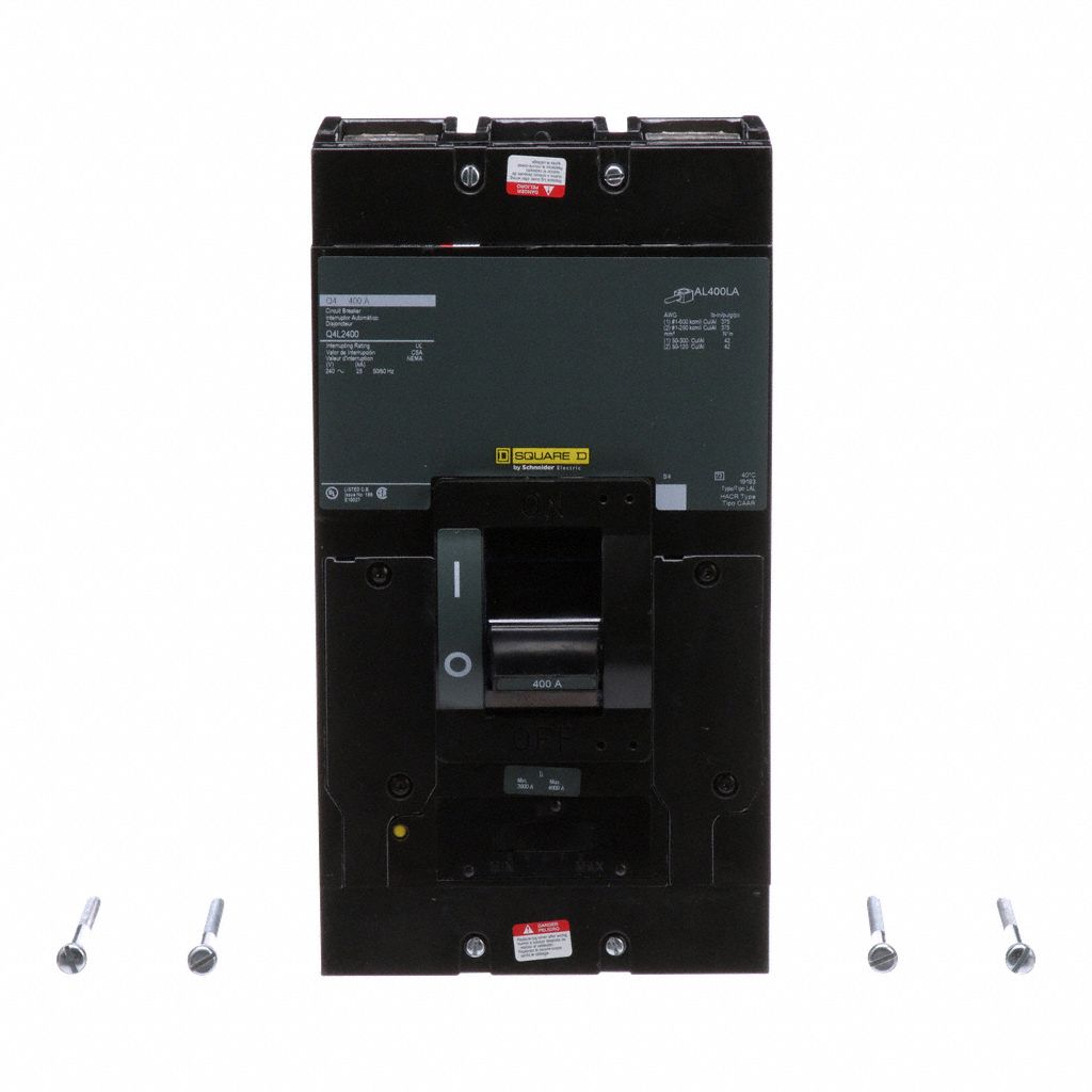 400 A Amps, 25kA at 120/240V AC, Molded Case Circuit Breaker - 5B961|Q4L2400 - Grainger