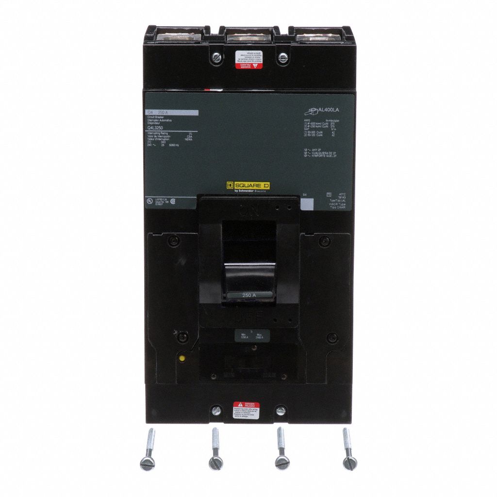 250 A Amps, 25kA at 120/240V AC, Molded Case Circuit Breaker - 5B962|Q4L3250 - Grainger