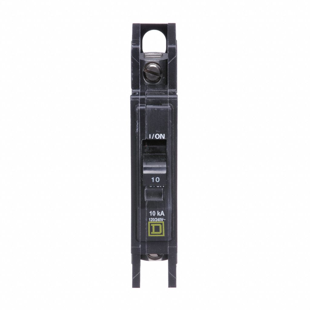 SQUARE D Miniature Circuit Breaker: 10 A, 120/240V AC, Single Phase ...