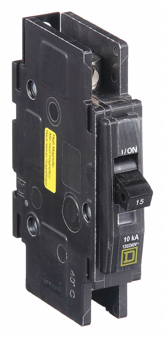 SQUARE D, 15 A, 120/240V AC, Miniature Circuit Breaker - 5B969|QOU115HM - Grainger
