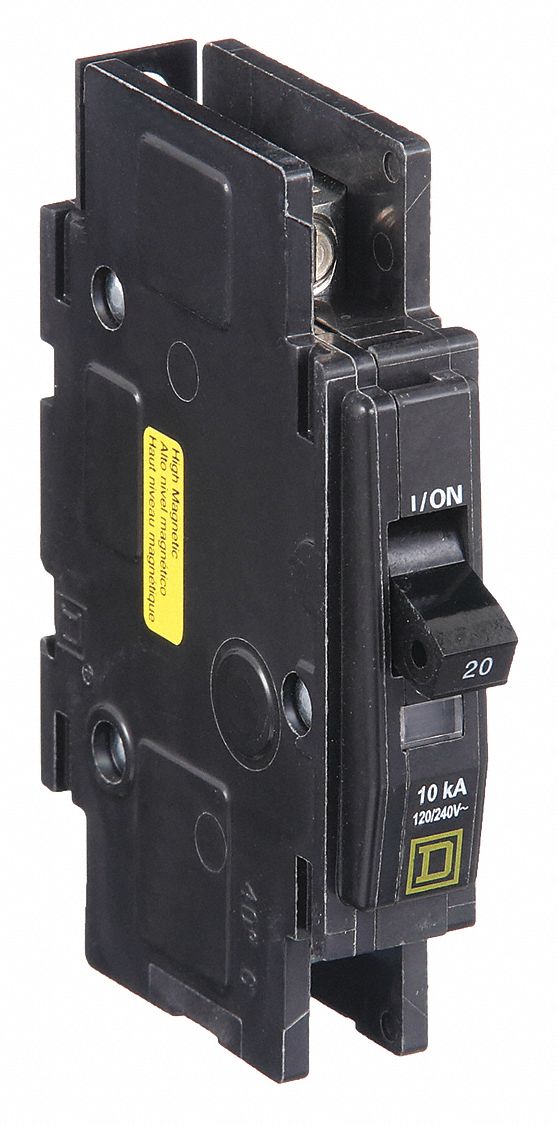 SQUARE D, 20 A, 120/240V AC, Miniature Circuit Breaker - 5B971|QOU120HM - Grainger