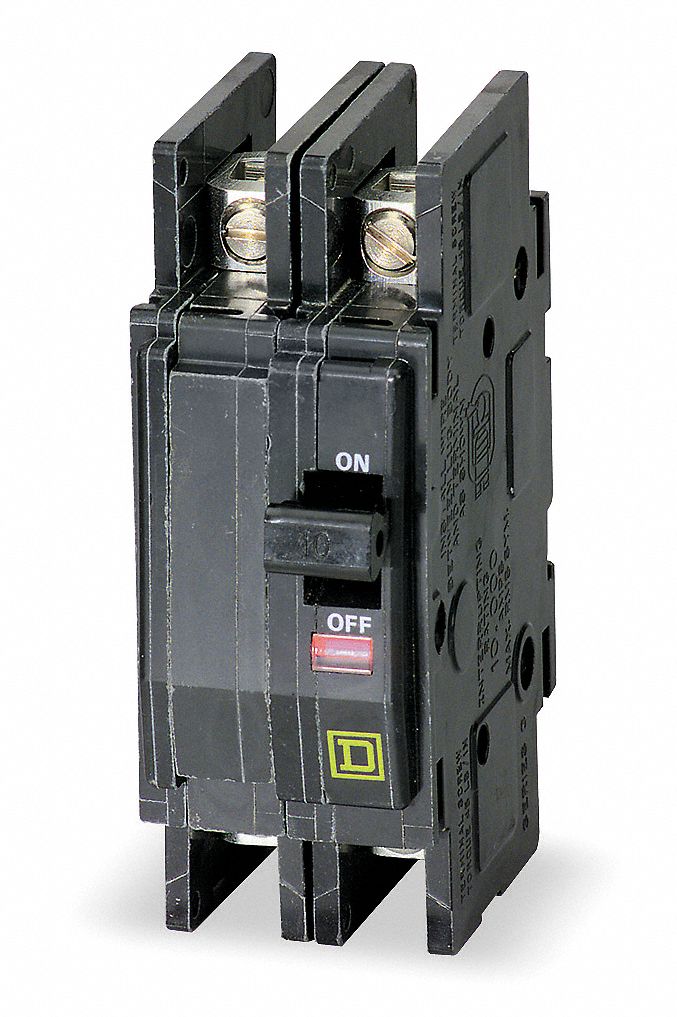 SQUARE D, 15 A, 120/240V AC, Miniature Circuit Breaker - 2JXA6|QOU215VH - Grainger