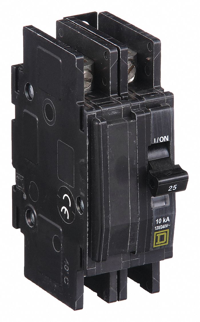 SQUARE D, 25 A, 120/240V AC, Miniature Circuit Breaker - 5B986|QOU225 ...