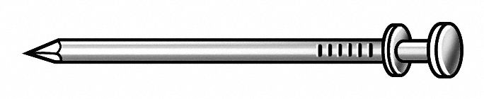 Steel Scaffold Nail with Double Head Type, 9 Gauge, 3 in Length, PK225 ...