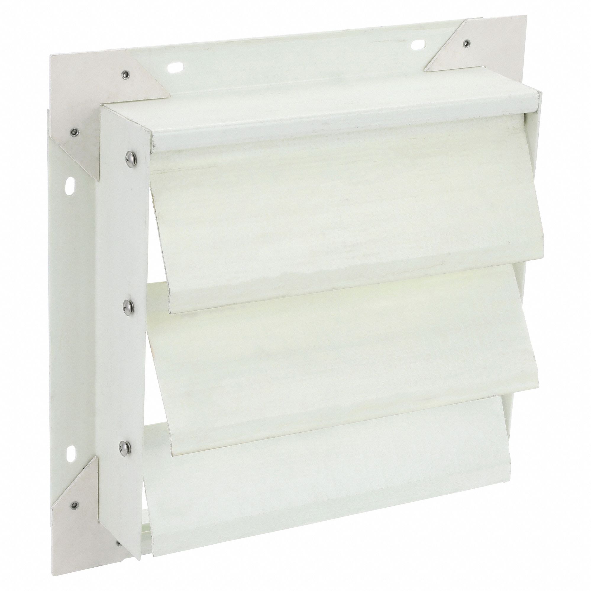 For 12 in Fan, Single Panel, 15"H-W 6.5"L Fiberglass Backdraft Damper ...